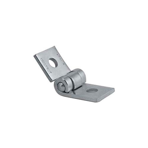 Unistrut 1-5/8" 2 Hole Adjustable Hinge P1843eg, Electro-Galvanized ...