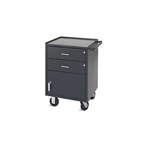 Valley Craft Vari Tuff Mobile Utility Cabinet, 2 Drawers, 1 Compartment ...
