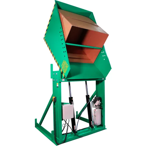 Valley Craft® Box Dumper, 60" Dump, 51" x 48" Chute, 2000 lb. Capacity ...