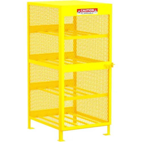 Valley Craft® Horizontal Gas Cylinder Storage Cabinet, 8 Cylinders ...