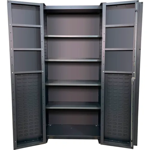 Valley Craft® Deep Door Storage Bin Cabinet, All-Welded, 36"W x 24"D x ...