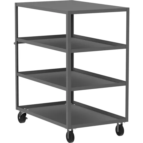 Valley Craft® Steel Flat Top Utility Cart with 4 Shelves, 3600 lb ...