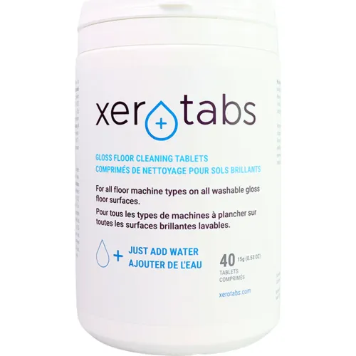 XeroTabs Gloss Floor Cleaner Tablet, 15 g/Tablet, 40 Tablets/Pack