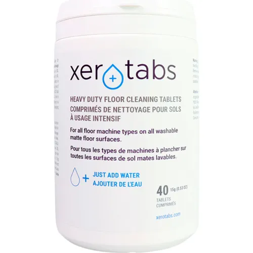 XeroTabs Heavy Duty Floor Cleaning Tablet, 15 g/Tablet, 40 Tablets/Pack