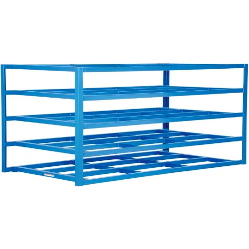 5 Shelf Horizontal Sheet Rack, 10000 Lb. Capacity, Blue