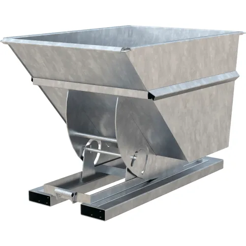 Vestil™ Heavy Duty No Bump & Dump Hopper, Steel, 1 Cu. Yd., 6000 lb ...