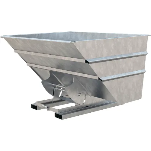 Vestil™ Heavy Duty No Bump & Dump Hopper, Steel, 3 Cu. Yd., 6000 lb ...