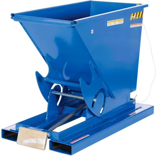 Steel Self-Dumping Forklift Hopper W/ Bump Release, 1/3 Cu. Yd., 6000 ...