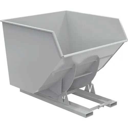 Vestil™ Heavy Duty No Bump & Dump Hopper, Steel, 4 Cu. Yd., 6000 lb ...