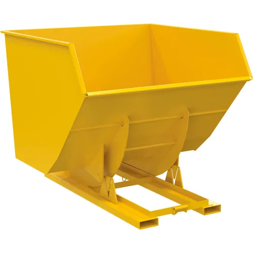 Vestil™ Heavy Duty No Bump & Dump Hopper, Steel, 4 Cu. Yd., 6000 lb ...