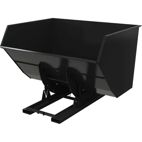 Vestil™ Heavy Duty No Bump & Dump Hopper, Steel, 5 Cu. Yd., 6000 lb ...
