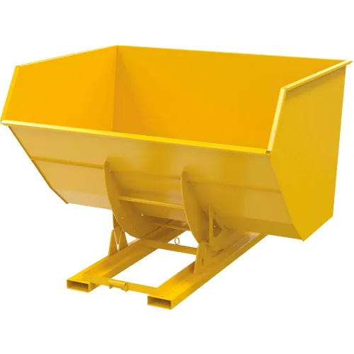 Vestil™ Heavy Duty No Bump & Dump Hopper, Steel, 5 Cu. Yd., 6000 lb ...