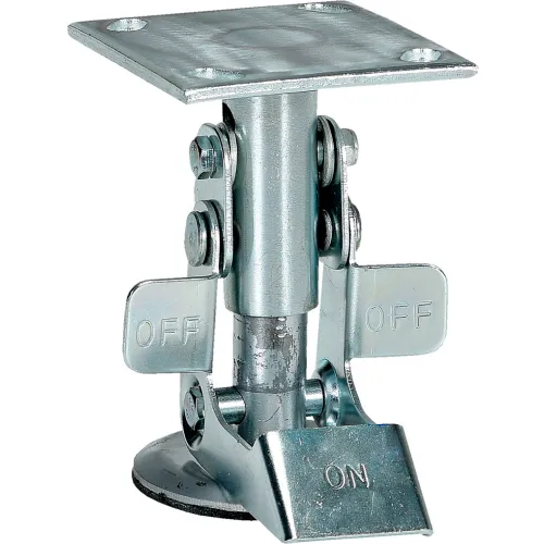 Vestil™ Top Mount Floor Lock For 4" Casters, 4-7/8" to 5-5/8"H