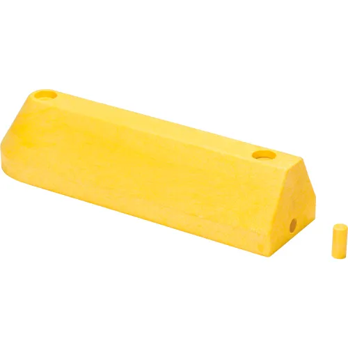 Vestil™ Modular Guard Curb, End Section, 21-1/4"L x 6"W x 5"H, Yellow