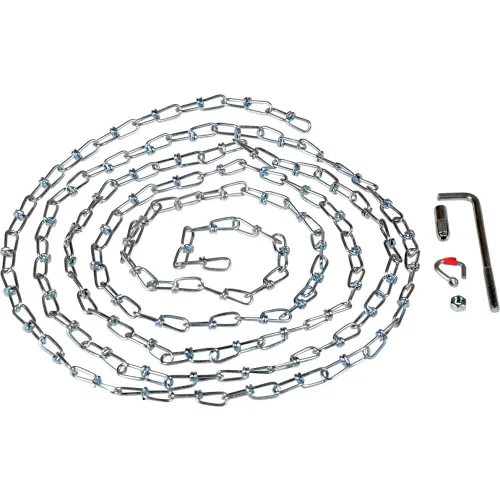 Vestil™ Carbon Steel Chain & Hanger with Reflector, 15'L Chain