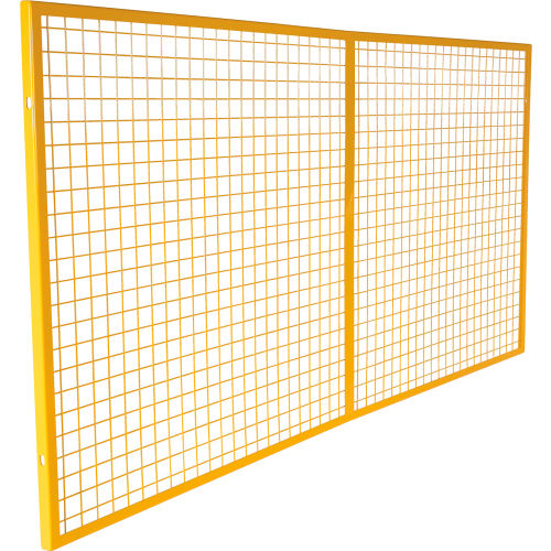 Vestil Steel Pallet Rack Back Guard, 7-3/8" x 98-13/16" x 48-1/2", Yellow