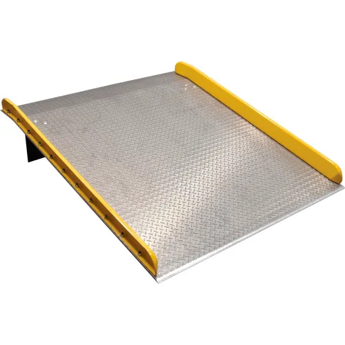 Vestil™ Aluminum Dock Board with Steel Safety Curb, 60"W x 72"L, 15000 ...