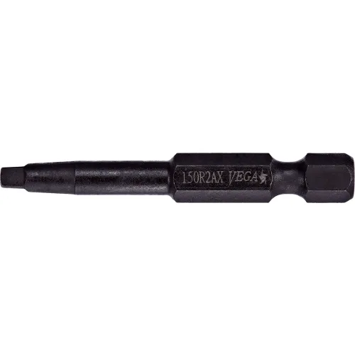 Vega Square #2 Power Bit x 6" Extra Hard, S2 Modified Steel, Gunmetal Grey