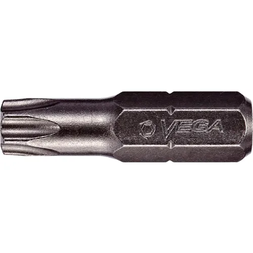 Vega TORX® 27 Insert Bit x 1", S2 Modified Steel, Gunmetal Grey