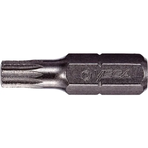 Vega Triple Square 6M Insert Bit x 1", S2 Steel, Gunmetal Gray