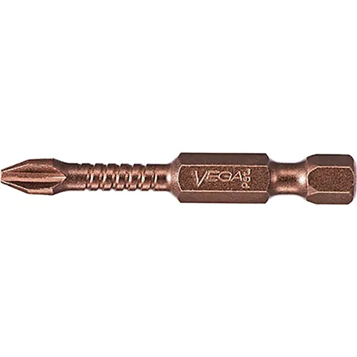 Impactech Phillips #2 Power Bit x 2", Gunmetal Bronze, S2 Modified Steel