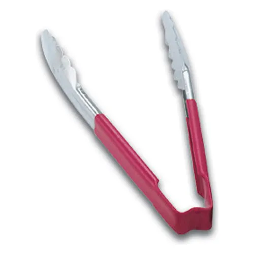 Vollrath® 12" 1 Piece Utility Tong - Red - Pkg Qty 12