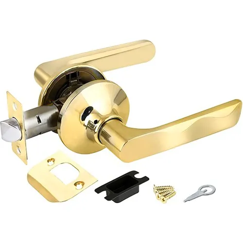 Valusso Design Handle w/ Basic American Passage Lockset, Gold