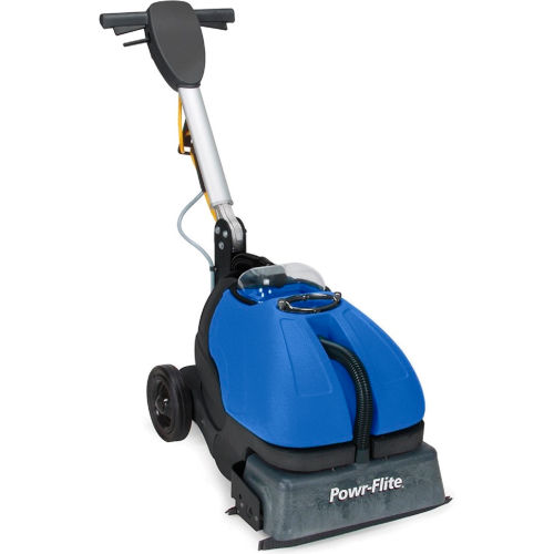 Powr-Flite® Compact Corded Floor Scrubber & Grout Cleaner, 16" Cleaning ...