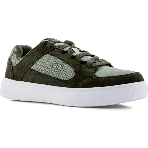 Volcom Evolve Skate Inspired Work Shoes, Composite Toe, Size 11W, Olive ...