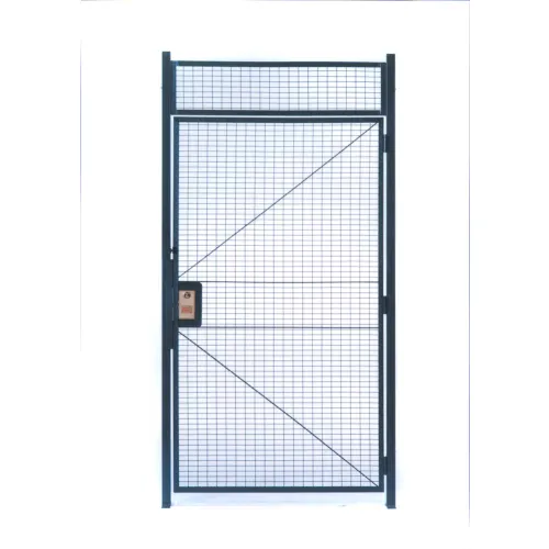 WireCrafters® 840 Style, Woven Wire Hinge Door, 3'W x 7'H, 8' 5-1/4 ...