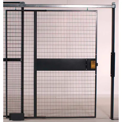 WireCrafters® 840 Style, Woven Wire Slide Door, 3'W x 8'H, 8' 5-1/4 ...