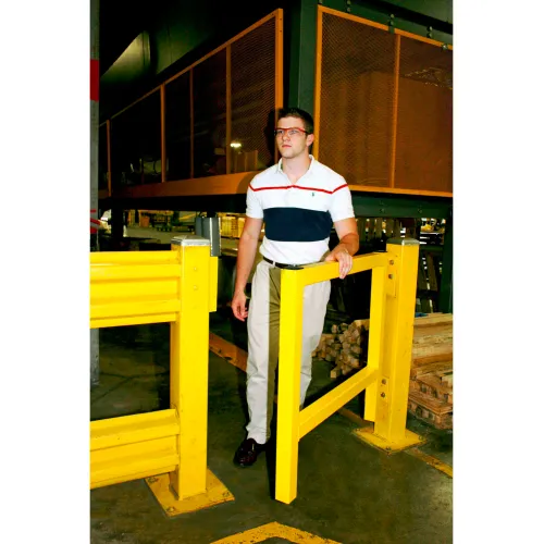 Wildeck® Steel Pass-Through Gate,Yellow