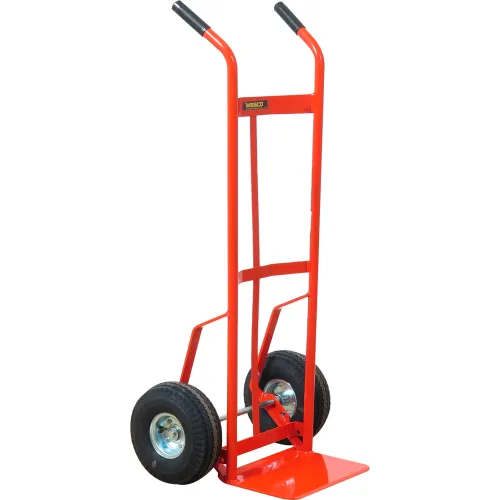 Wesco® Steel Hand Truck w/ Double Handle, Pneumatic Wheels, 700 lb ...