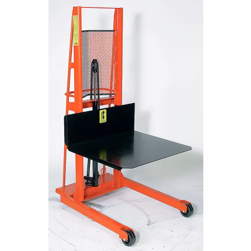 Wesco® Standard Series Hydraulic Large Stacker, 1000 lb. Capacity, 68"H ...