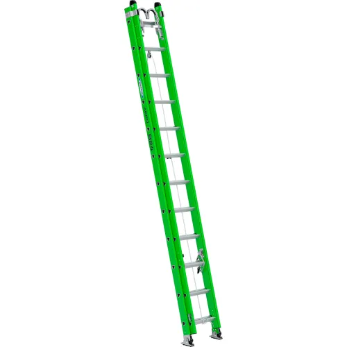 Werner 24' IAA Fiberglass AERO Box Rail/Tri-Rung Extension Ladder with ...