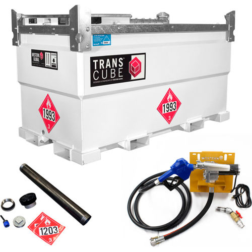 Western Global 552 Gallon TransCube Gasoline Transportable Fuel Storage ...