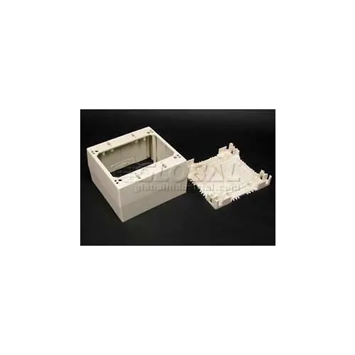 Wiremold 2344-2-Wh 2-Gang Extra Deep Device Box, White, 4-3/4"L