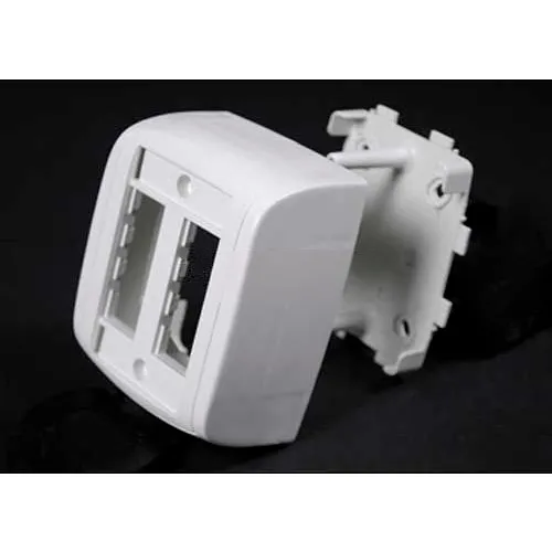 Wiremold Pbb4tjv Four Tracjack Data Box, Ivory, 3-1/4"L
