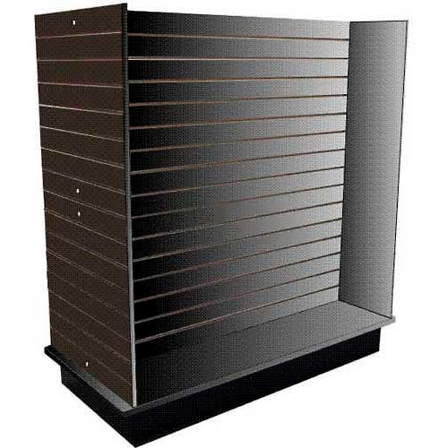 Slatwall H Display Fixture-Black with Casters