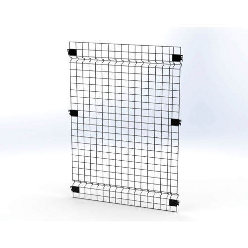 Husky Rack & Wire™ Welded Wire Security Partition Panel, 3'W x 4'H, Black