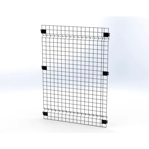 Husky Rack & Wire™ Welded Wire Security Partition Panel, 3'W x 4'H, Black