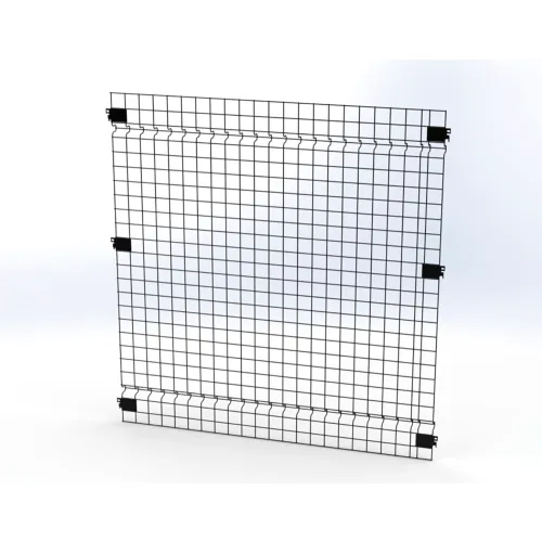 Husky Rack & Wire™ Welded Wire Security Partition Panel, 4'W x 4'H, Black