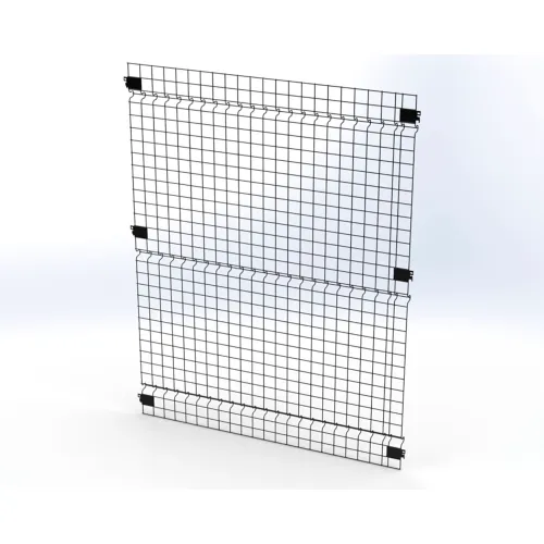 Husky Rack & Wire™ Welded Wire Security Partition Panel, 4'W x 5'H, Black