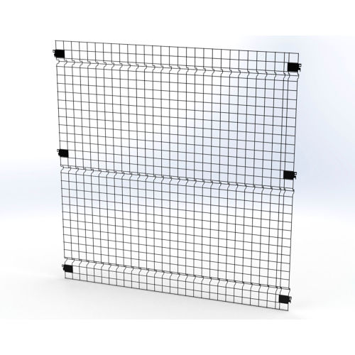 Husky Rack & Wire™ Welded Wire Security Partition Panel, 5'W x 5'H, Black