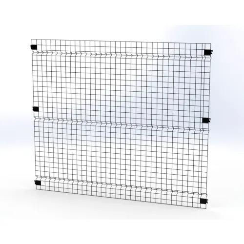 Husky Rack & Wire™ Welded Wire Security Partition Panel, 6'W x 5'H, Black