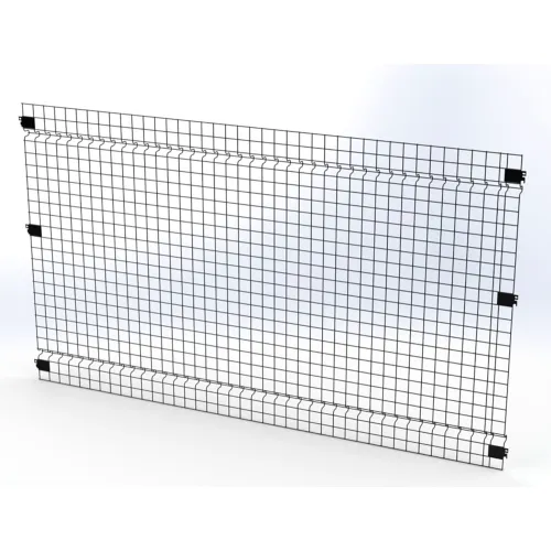 Husky Rack & Wire™ Welded Wire Security Partition Panel, 7'W x 4'H, Black