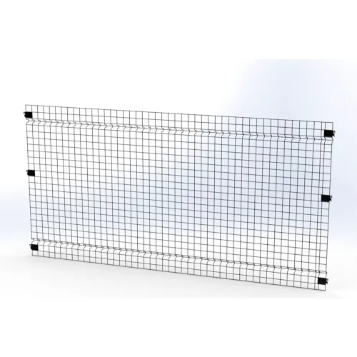 Husky Rack & Wire™ Welded Wire Security Partition Panel, 8'W x 4'H, Black