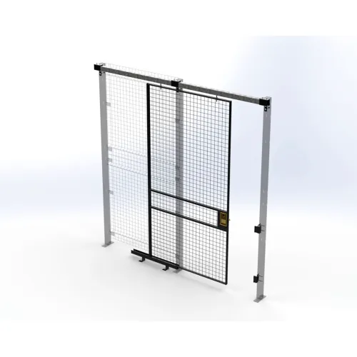 Husky Rack & Wire™ Welded Wire Security Partition Slide Door, 4'W x 8'H ...
