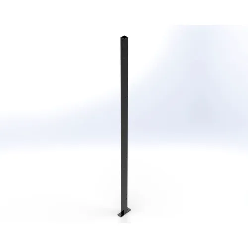 Husky Rack & Wire™ Welded Wire Security Partition Line Post, 8'H, Black