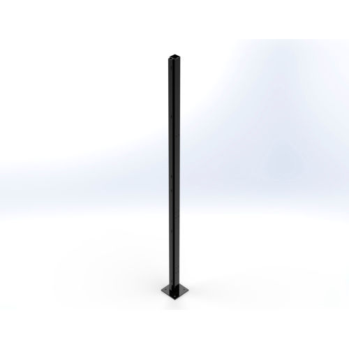 Husky Rack & Wire™ Welded Wire Security Partition 3-Way Post, 8'H, Black